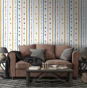 Fototapeta - Linky a tečky (245x170 cm)