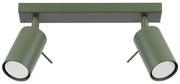 Sollux SL.1501 - Bodové svítidlo RING 2xGU10/10W/230V zelená