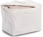 Zeller Present Úložný textilní box se zipem na uložení textilu CREAM, 38 × 27 × 27 cm