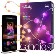 Twinkly TWKH100RGB-T - LED RGB Stmívatelný vánoční řetěz 100xLED 8 m USB Wi-Fi TWKH100RGB-T