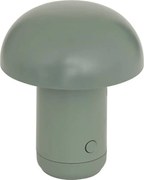 LED stolní lampa FUNGHI 11,2 cm, zelená