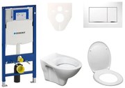 Cenově zvýhodněný závěsný WC set Geberit do lehkých stěn / předstěnová montáž + WC Ceramia S-Line Pro 111.300.00.5ND5