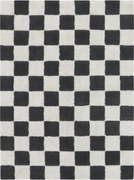 Lorena Canals, Kusový koberec Kitchen Tiles Dark Grey, 120x160, černobílá, ložnice