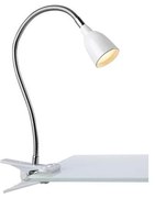 Markslöjd 106091 - LED Stolní lampa s klipem TULIP LED/3W/230V bílá