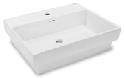 Bathco 0062 - Zápustné umyvadlo FUNCHAL 55x45 cm porcelán/bílá