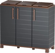 ARTPLAST Plastová skříň na tříděný odpad PLAIN ECO P100-ECO - dvojitá