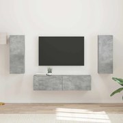 Sestava TV skříněk 2 ks Betonově šedá Kompozitní dřevo 3408973