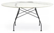 Glossy XXL Marble finish černá bílý mramor Kartell