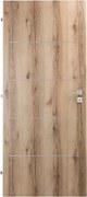 Interiérové dveře Naturel Ibiza alu levé 80 cm dub natura IBIZAALUCPLDN80L