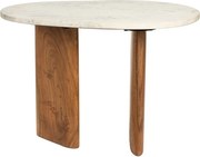 Odkládací stolek s mramorovou deskou 37x56 cm Tanda – White Label