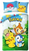 Bavlněné povlečení 140x200 Pokemon povlak na polštář 70x90 Děti 12 Halantex
