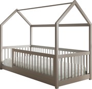 ADRK Furniture Postel Domek Graja s matrací CH-GRA-G-200-M