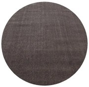 Ayyildiz, Kusový koberec Ata 7000 mocca kruh, 120x120 (průměr) kruh, hnědá, obývací pokoj