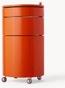 Kulatá skříňka na kolečkách Barboy, design Verner Panton