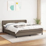 Box spring postel s matrací taupe 160x200 cm textil 3126257