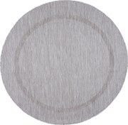 Ayyildiz, Kusový koberec Relax 4311 Silver kruh, 120x120 (průměr) kruh, šedá, chodba / předsíň