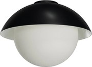 OS LUK60514 LUKIDA 3 stropní/nástěnné skleněné svítidlo černá / bílá IP65 4000 K 27W LED - OSMONT