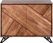 Skříňka z masivu akácie v přírodní barvě 120x78x40 cm Ambala – Interia Home & Living