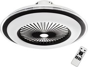 Stropní LED svítidlo Zephyr, 1x LED 48w, 3000-6000k, b, s ventilátorem a ovladačem