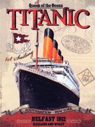 Plechová cedule Titanic II Velikost: A5 (20 x 15 cm)