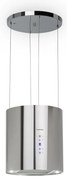Klarstein Barett, digestoř, 35 cm, ostrůvková, 522 m³/h, LED, filtr s aktivním uhlím, nerezová ocel