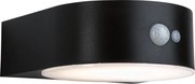 P 94570 Solární LED venkovní nástěnné svítidlo solární Eileen pohybové čidlo IP44 3000K černá - PAULMANN