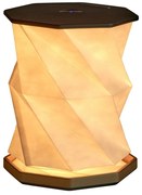 Černá světelná dekorace na USB ø 12 cm Twist Hexagon – Gingko