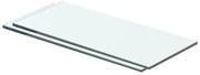 Policové desky 2 ks sklo čiré 40 x 12 cm 3051552