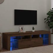 TV stolek s LED dub artisan 140 x 36,5 x 40 cm kompozitní dřevo