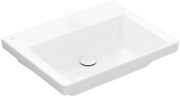 Villeroy & Boch Subway 3.0 - Umyvadlo nábytkové 60x47 cm, bez přepadu, bez otvoru pro baterii, alpská bílá 4A706F01
