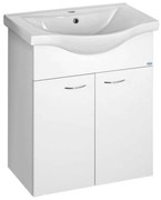 Aqualine Keramia Fresh - Umyvadlová skříňka 61x74x34 cm, bílá 50063A