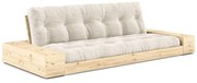 Bílá manšestrová rozkládací pohovka 244 cm Base – Karup Design