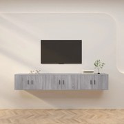 Nástěnné TV skříňky 3 ks šedé sonoma 80 x 34,5 x 40 cm 3188364