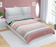 Bellatex Povlečení flanelové 140x200, 70x90 cm Geometrie Fialová