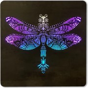 Li-Go "Vážka" světelný obraz RGB s baterií 62x62cm provedení povrchu: dub světlý