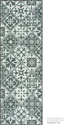 Breno Kusový koberec LUNA 107 grey – šedé dlaždice, 60x180 cm, Vícebarevné