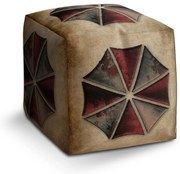 Sablio Taburet Cube Resident Evil Umbrella Corporation Vintage: 40x40x40 cm