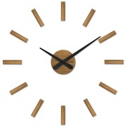 VLAHA Luxusní dubové nalepovací hodiny MINIMAL vyrobené v Čechách s černými ručkami ⌀59cm VCT1141