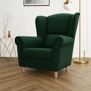IDZ Křeslo LOFT 1 Barva látky: Tmavě zelená (Poso 14)