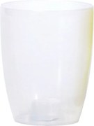 PRO Květináč COUBI ORCHID vysoký bílý transp. mat. 16cm