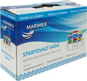 Marimex AquaMar chemický set Start – 11307010; AquaMar Shock Chlor 0,9kg, AquaMar Triplex MINI 0,9kg, AquaMar pH minus 1,35kg, Tabletový tester na pH a Chlor