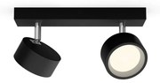 Philips - Dvoubodové svítidlo, 2700 K, 11 W, černá 929003299101