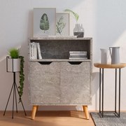 Příborník betonově šedý 60 x 30 x 72 cm kompozitní dřevo 326826