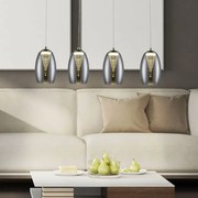 Brilliant G60772/93 Závěsný lustr METROPOLIS LED 22W kouřové sklo