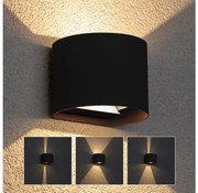 Brilagi - LED Venkovní nástěnné svítidlo RONDO LED/6W/230V černá IP54 WO-HR60431-LED-OEM