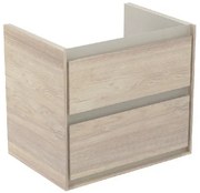 Ideal Standard Connect Air - Umyvadlová skříňka 58x41x52 cm, světlé dřevo/matný světle hnědý lak E1605UK