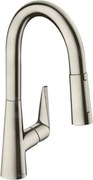 Hansgrohe Talis M51, dřezová baterie s výsuvnou sprškou, vzhled nerezavějící oceli, HAN-72815800
