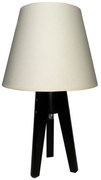Stolní lampa CONE 1xE27/60W/230V wenge krémová