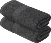 Livarno® Froté ručník, 50 x 100 cm, 500 g/m2, 2 kusy (šedá)
