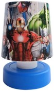 LED dětská noční lampička AVENGERS 11 cm modrá